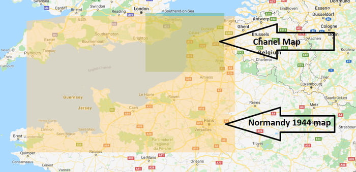 DCS World new "Chanel" map vs the already existing "Normandy 1944" map ...