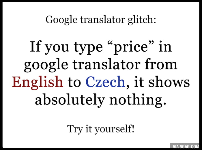 Google translator glitch - 9GAG