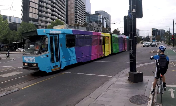 Fortnite Tram in Melbourne, Australia - 9GAG
