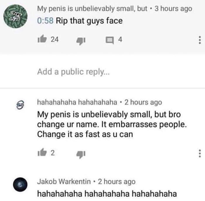 Mr. My penis is unbelievably small - 9GAG