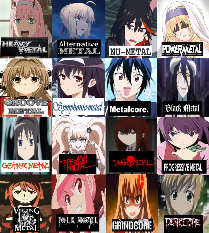 Waifu as genre metal - 9GAG
