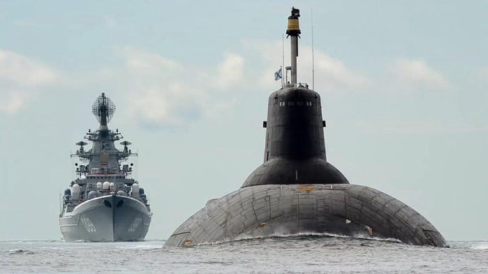 The Typhoon: 1 of 6 ballistic submarines built by the USSR in the 80’s ...
