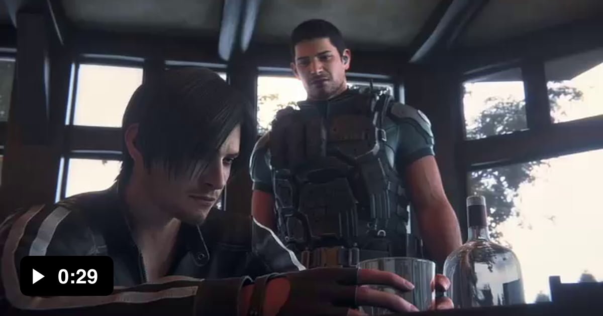 When Chris confronts Leon for continuing the Redfield bloodline with ...