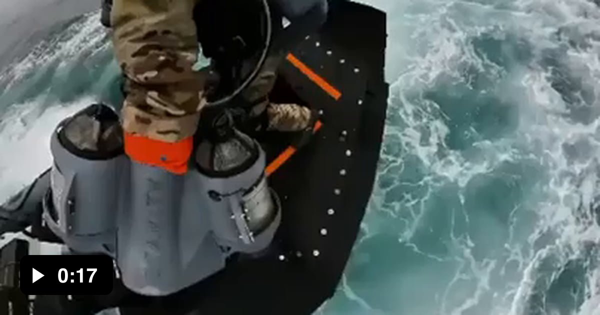 Royal Navy using jetpacks to get around at sea - 9GAG