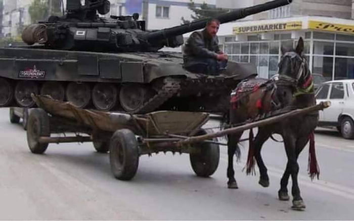 Gypsy stealing a tank from russia 2022. - 9GAG