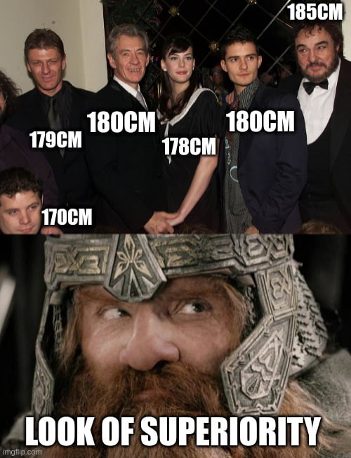 Actor playing as a dwarf is taller than the actor playing as an elf - 9GAG