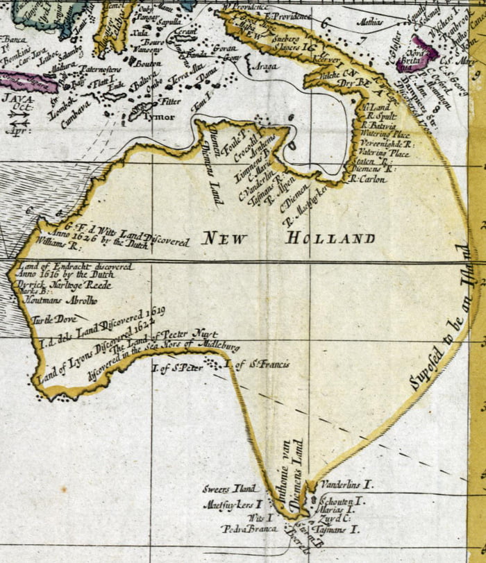 Map of Australia (1743) - 9GAG
