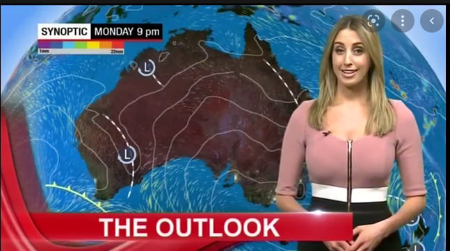 Australian weather girl Elly Wicks.. - 9GAG