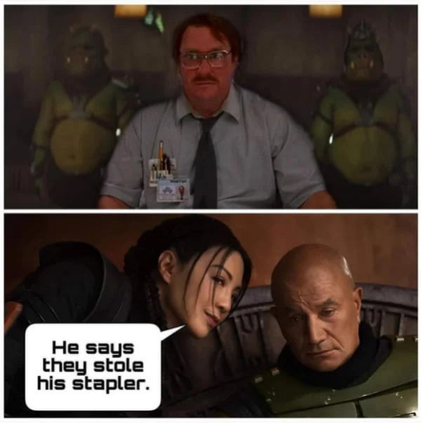Better give him the goddamned stapler - 9GAG
