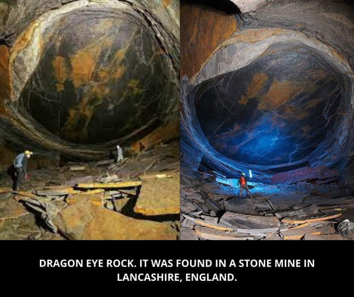 Dragon eye rock in UK. makes the imagination run wild - 9GAG