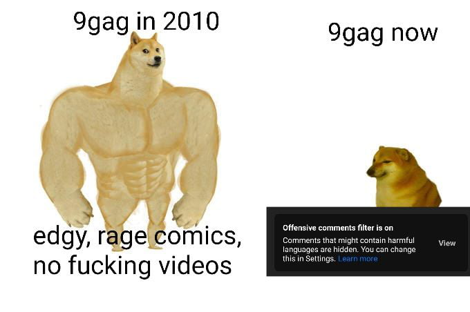 It's evolving but backwards - 9GAG