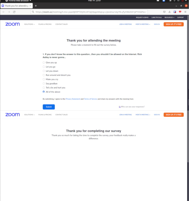 Zoom asks very useful questions... - 9GAG