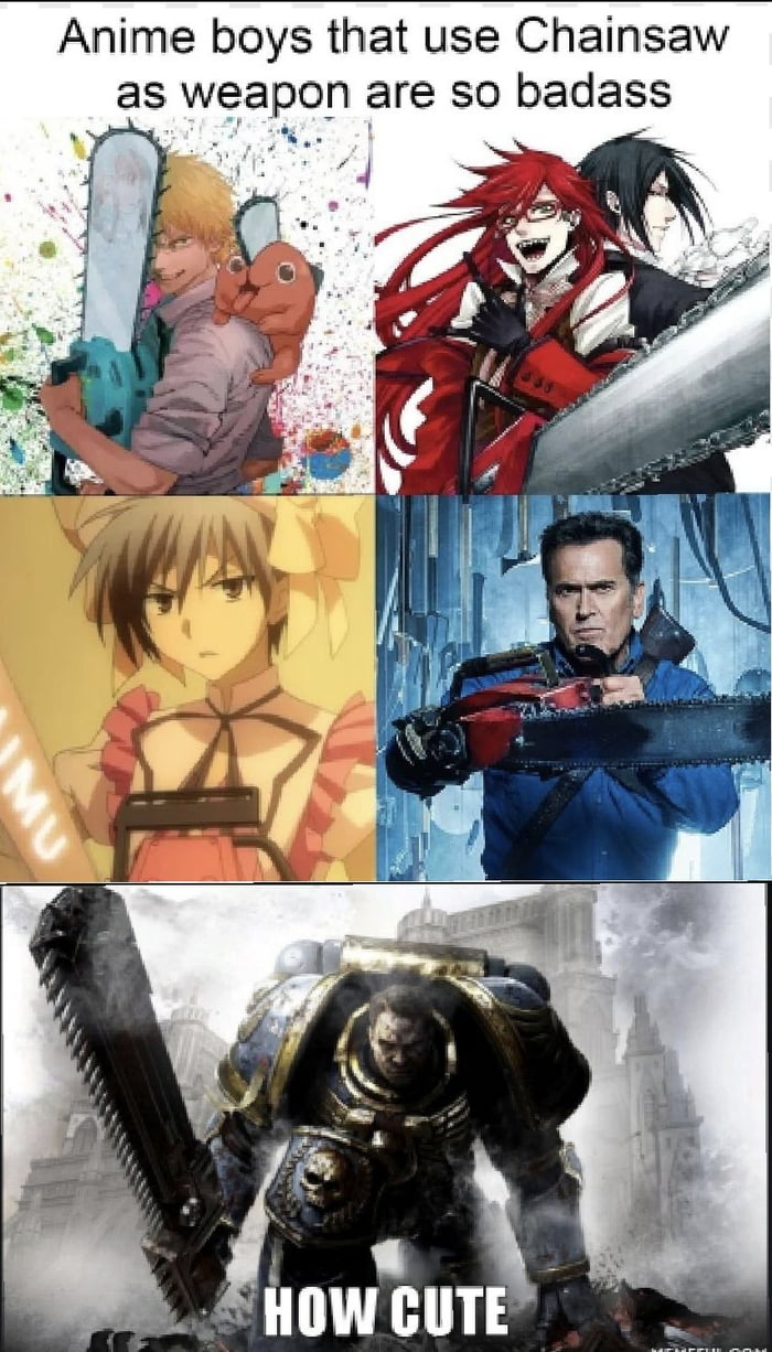 Chainsword goed brrrt - 9GAG