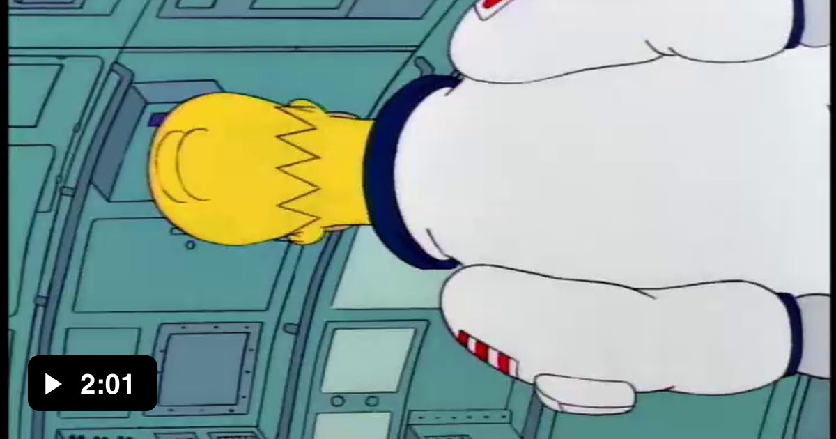Two of the best minutes in Simpsons history (space ants, from "Deep ...