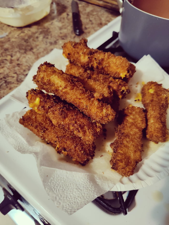 First attempt at cheese stix - 9GAG