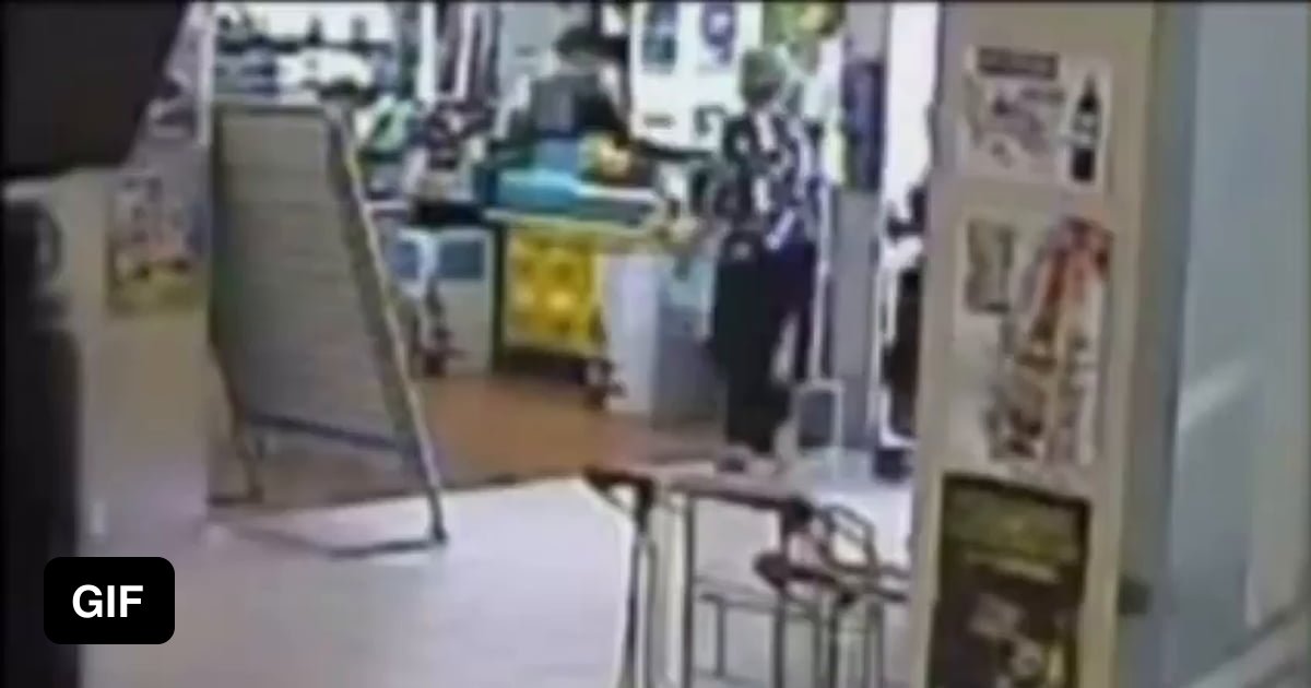 Silly purse snatcher smacks into glass wall - 9GAG