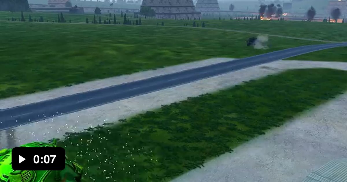 The Volcano Lance punches straight through a Leman Russ Tank. - 9GAG