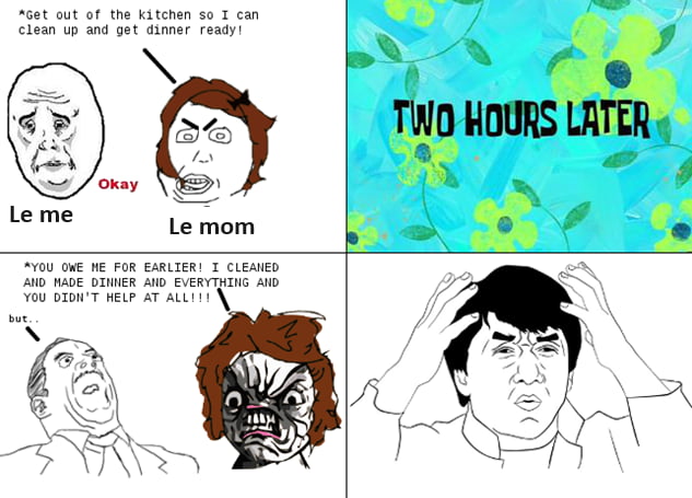 Rage Comic - Kitchen drama - 9GAG