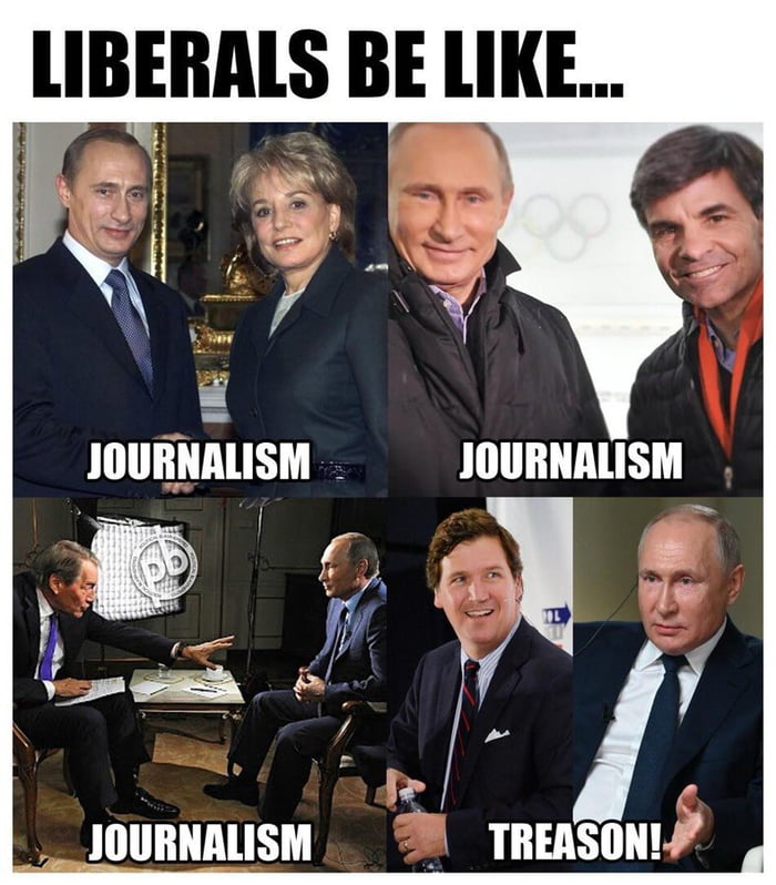You are allowed to interview Putin if you are a democratic party apparatchik - 9GAG