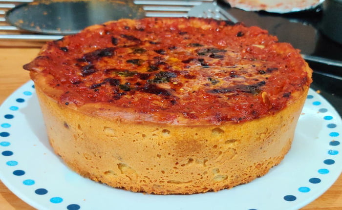 Chicago style deep dish pizza - 9GAG