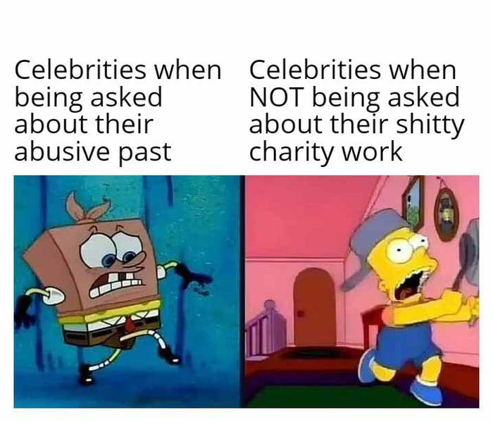 Silent SpongeBob vs loud Bart - 9GAG