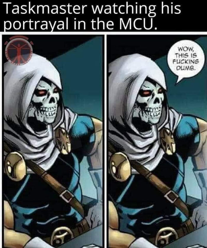 Real taskmaster watching the mcu - 9GAG