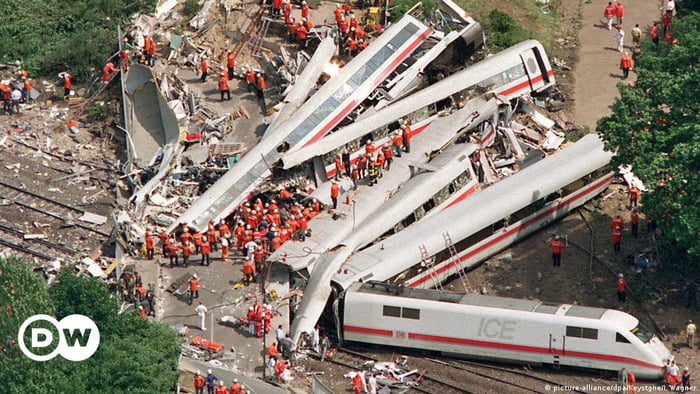 25 years ago today, in Eschede Germany, a ICE 1 train derailed and ...