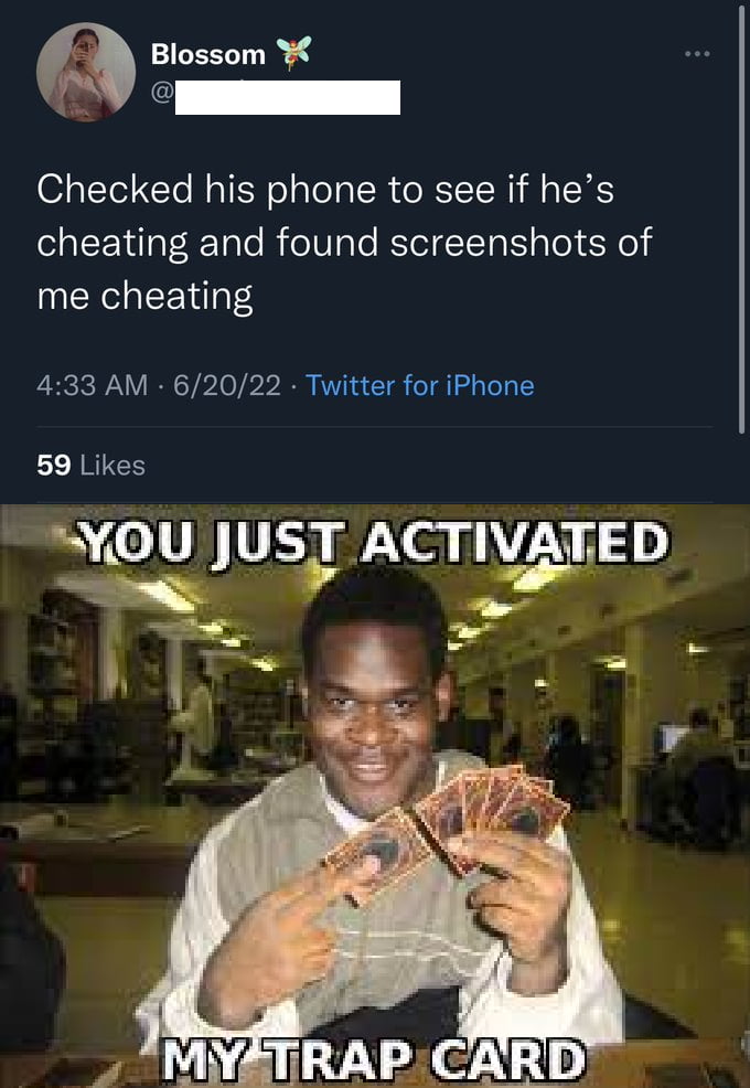 Holup, Boyfriend. And Your Uno Reverse Trap Card. - 9GAG