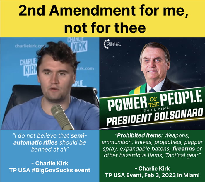 2nd Amendment for me, not for thee - 9GAG