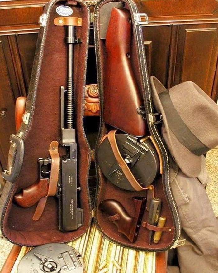 1928 Tommy gun packed in a violin case. - 9GAG