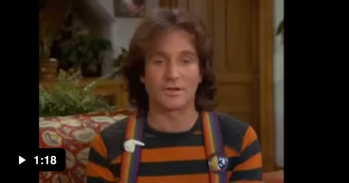 Robin Williams acting debut as Mork, an alien living amongst humans ...