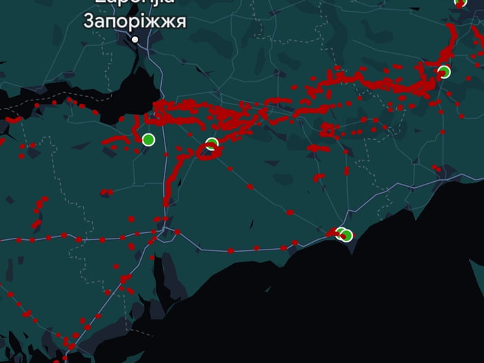 The Russian field fortifications map is simply available in Google map ...