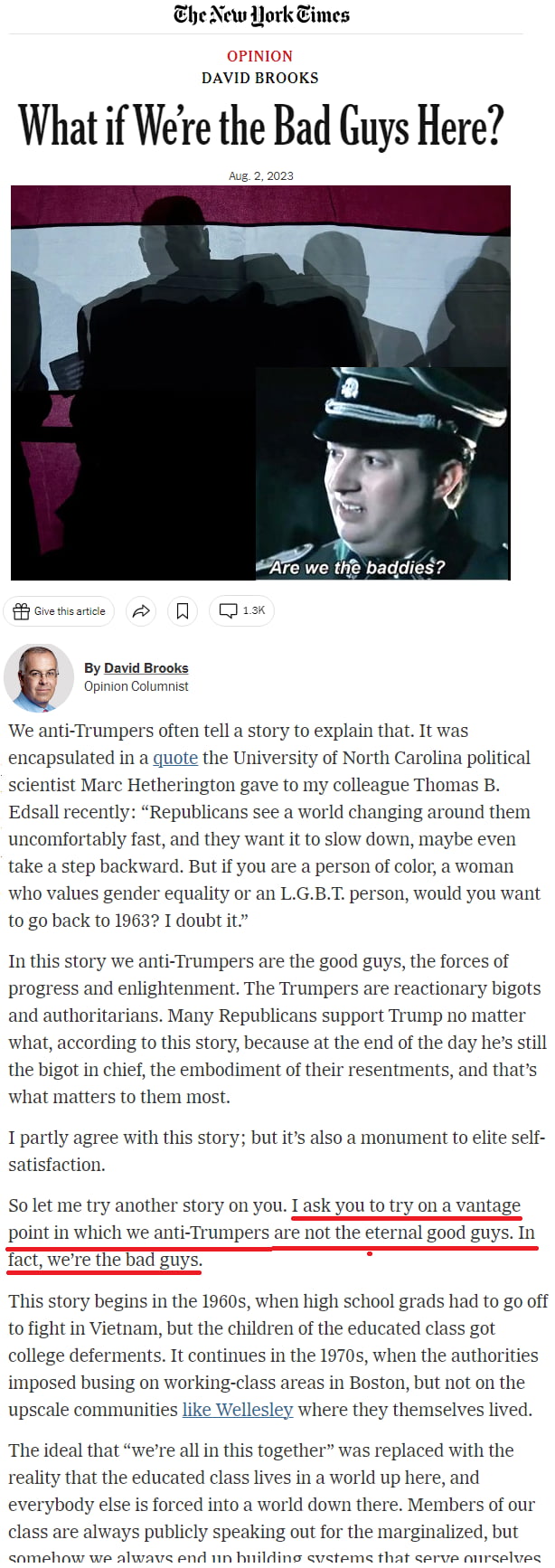 Liberal rag almost becomes self-aware - 9GAG