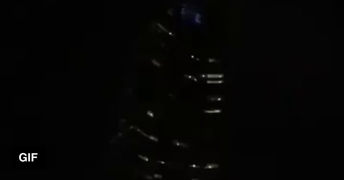 The Q1 Building, Gold Coast, Australia, being hammered by lightning. - 9GAG