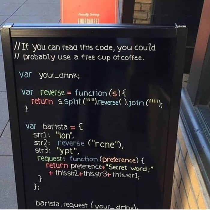 An offer of free cup of coffee for Programmers - 9GAG