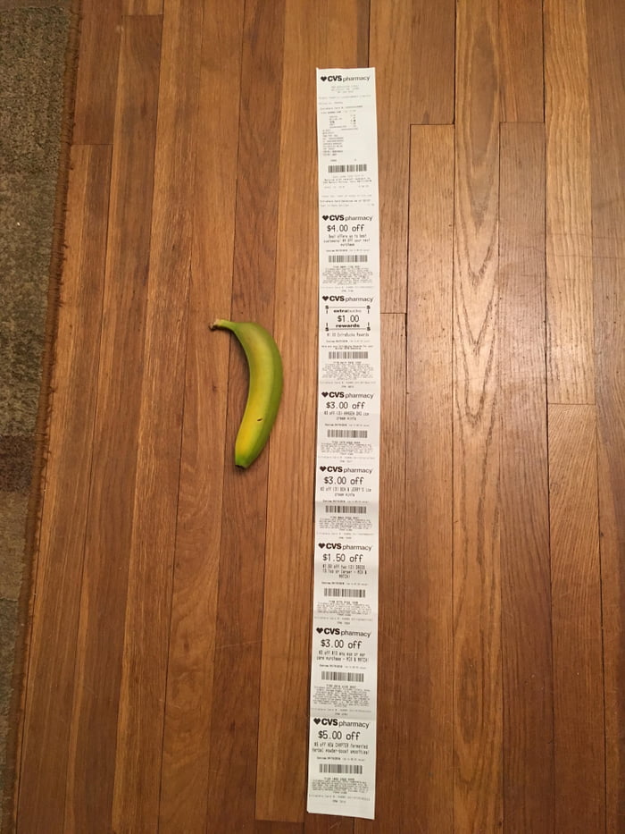 The length of a CVS receipt. I only bought one item. - 9GAG