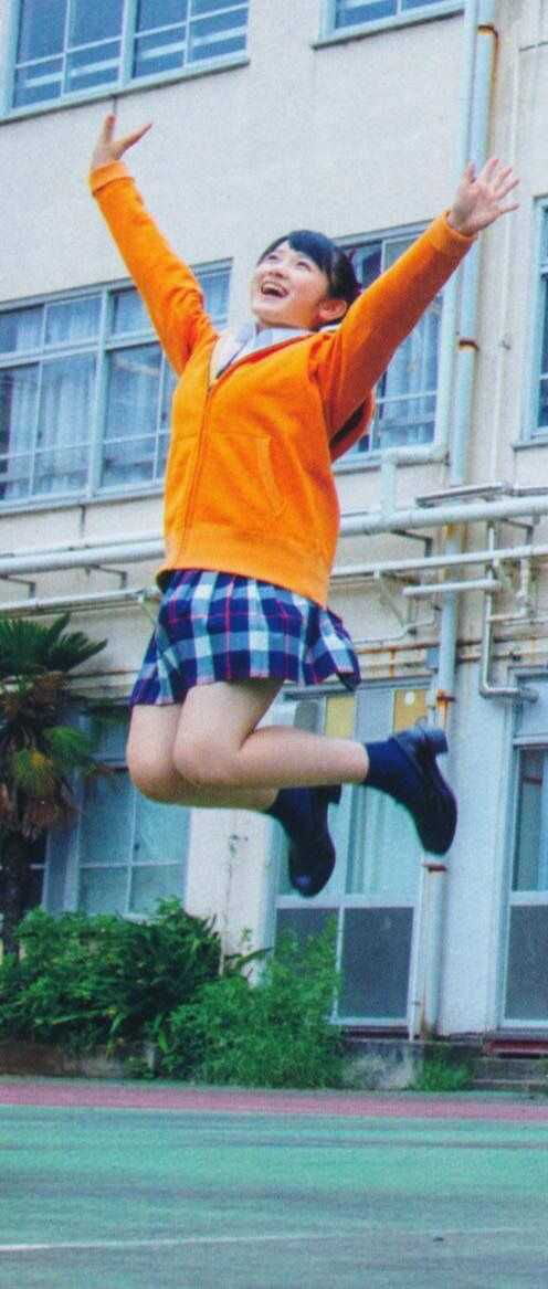 Japanese girls have a hidden talent. They can jump without their skirt flipping up. (Not to be ...