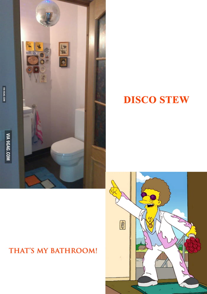Disco-Stew Bathroomm .. Dancing Potty Time - 9GAG