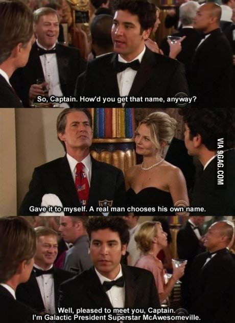 You are not a real man until you choose your own name - 9GAG