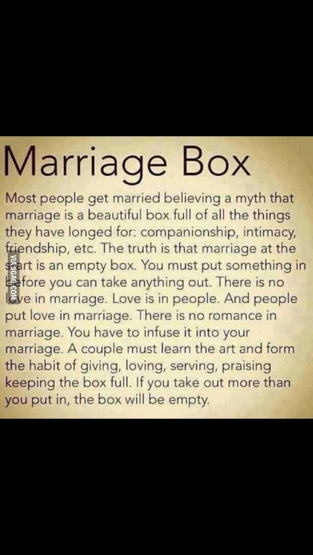 The marriage box - 9GAG
