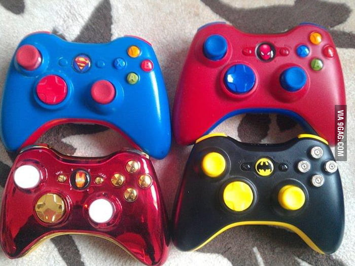 Custom superhero controllers - 9GAG