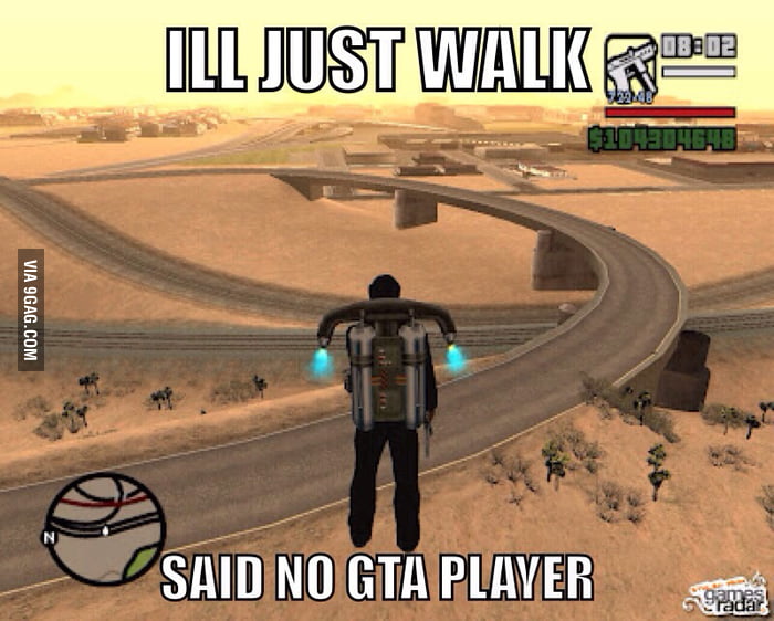 Getting somewhere in GTA... - 9GAG