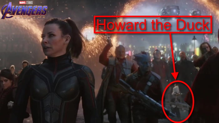 Avengers: Endgame easter egg Howard the Duck - 9GAG