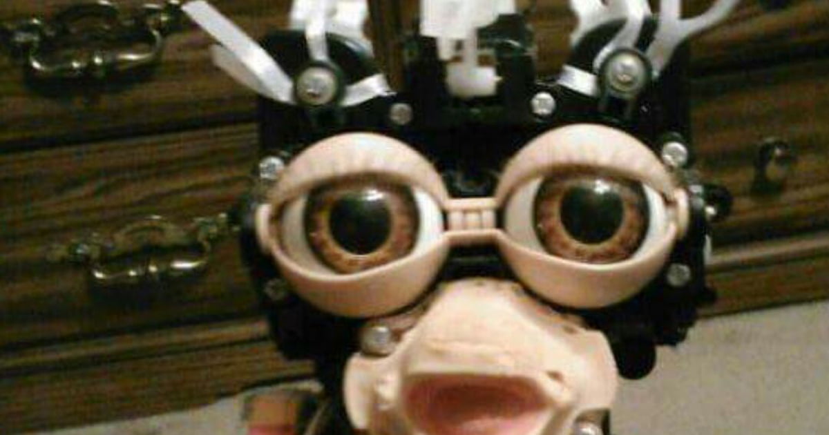 Furby without skin. - 9GAG