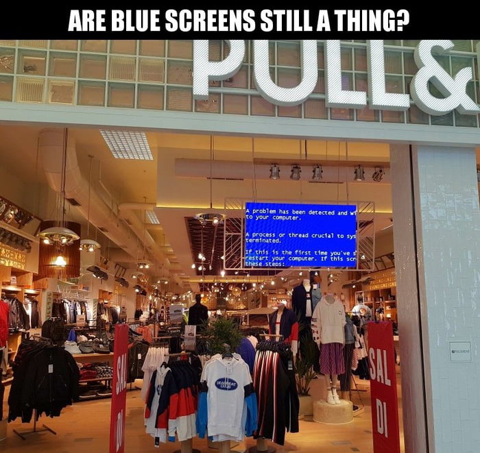 Blue screen fail - 9GAG