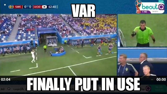 Finally, this VAR dude is not useless - 9GAG