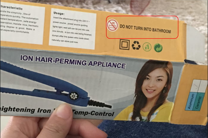 Instructions not clear, head stuck in toilet bowl - 9GAG