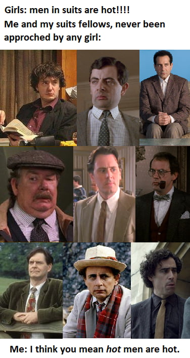 It's not the suit that makes the man, it's the man who makes the suit ...