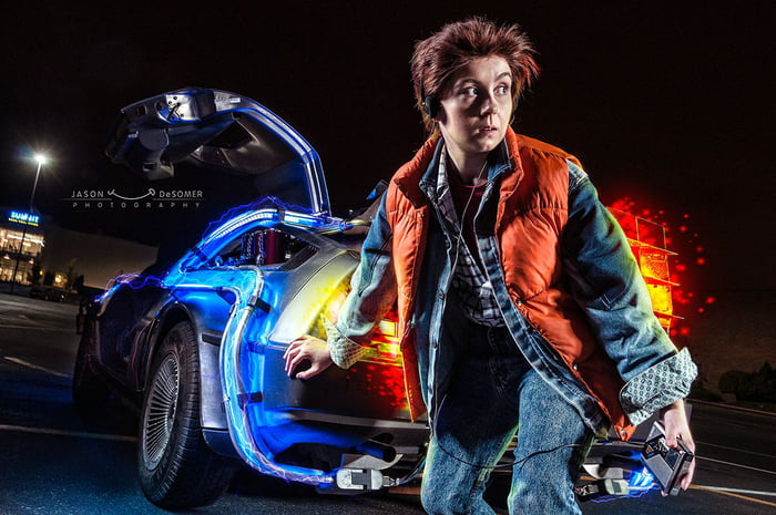 Marty McFly and the Time Machine - Back to the Future - 9GAG