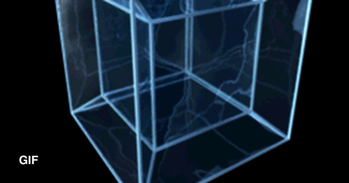 This is a projection of a hypercube - 9GAG